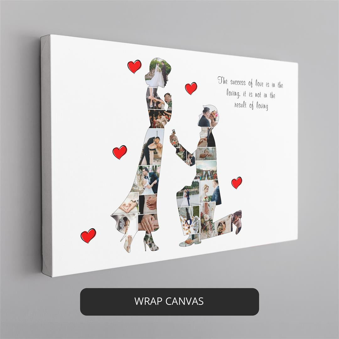Personalized Proposal Wall Art Collage Gift for Couples – CollagemasterCo