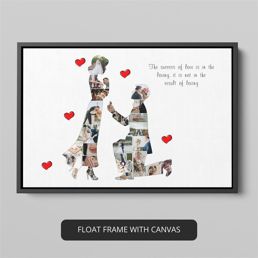 Personalized Proposal Wall Art Collage Gift for Couples – CollagemasterCo