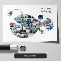 Wall Art Custom Fishing Collage Gift For Fishermen – CollagemasterCo