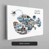 Wall Art Custom Fishing Collage Gift For Fishermen – CollagemasterCo