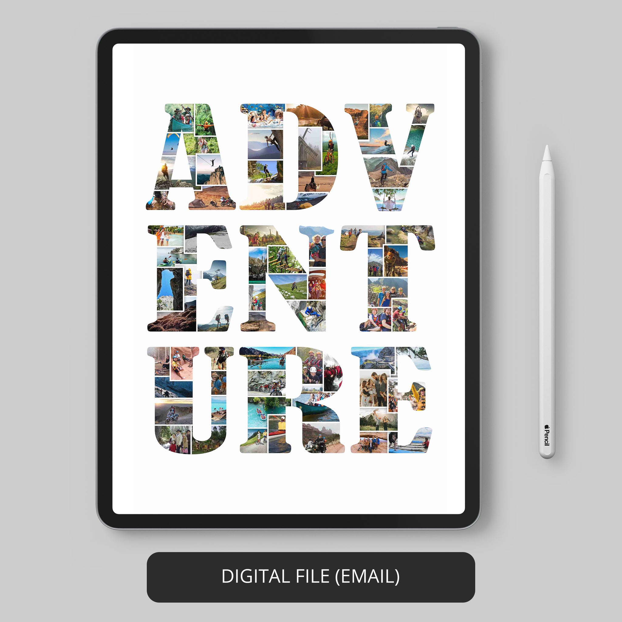 Buy Custom Adventure Letter Photo Collage Gift For Couples Online ...