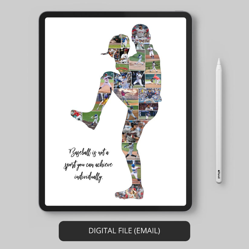 Buy Custom Photo Collage Gift for Baseball Player Online – CollagemasterCo