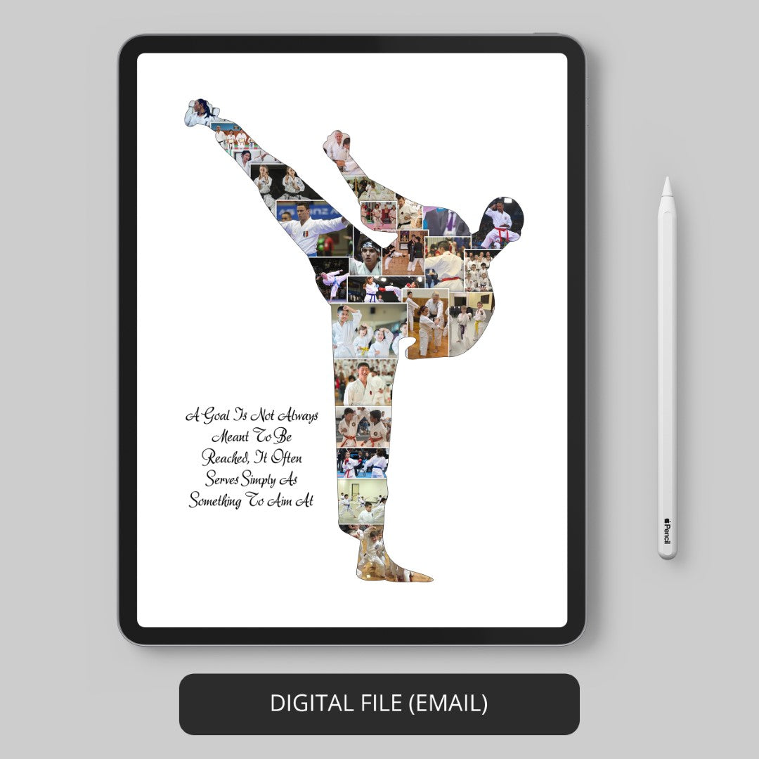Buy Personalised Karate Themed Photo Collage Gift For Men Online ...