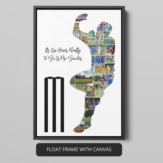 Buy Custom Fun Cricket Photo Collage Gift For Fans Online – CollagemasterCo